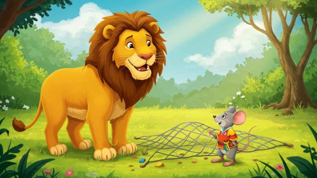 The Story of The Lion and The Mouse - English story